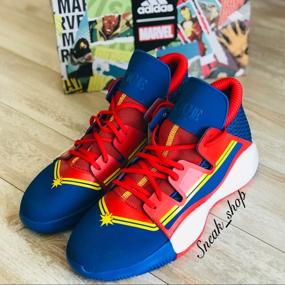 adidas | Shoes | Nwt Adidas Pro Vision Captain Marvel Mens Shoes | Poshmark